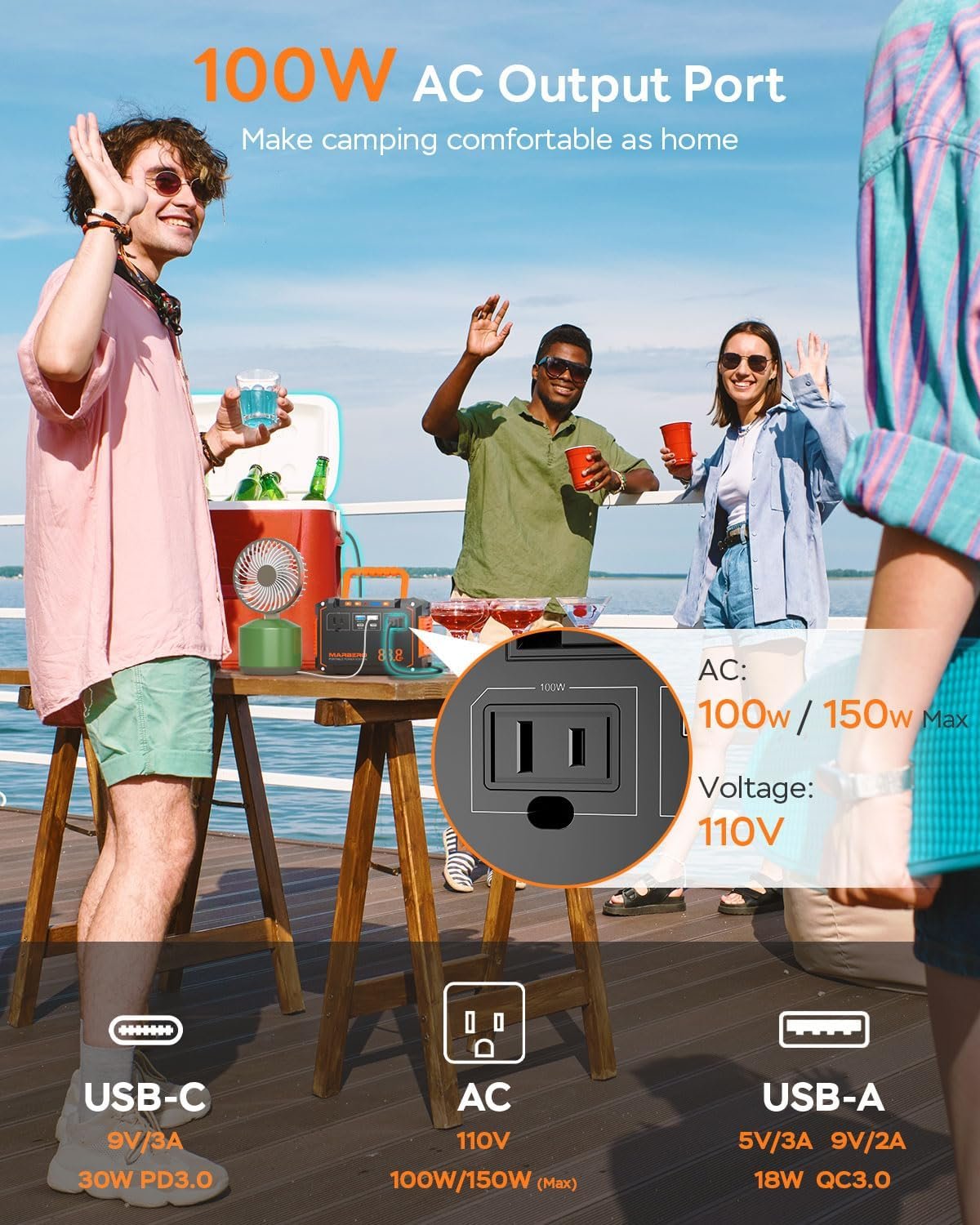 MARBERO Portable Power Station 150W Review – Top Outdoor Generators ...