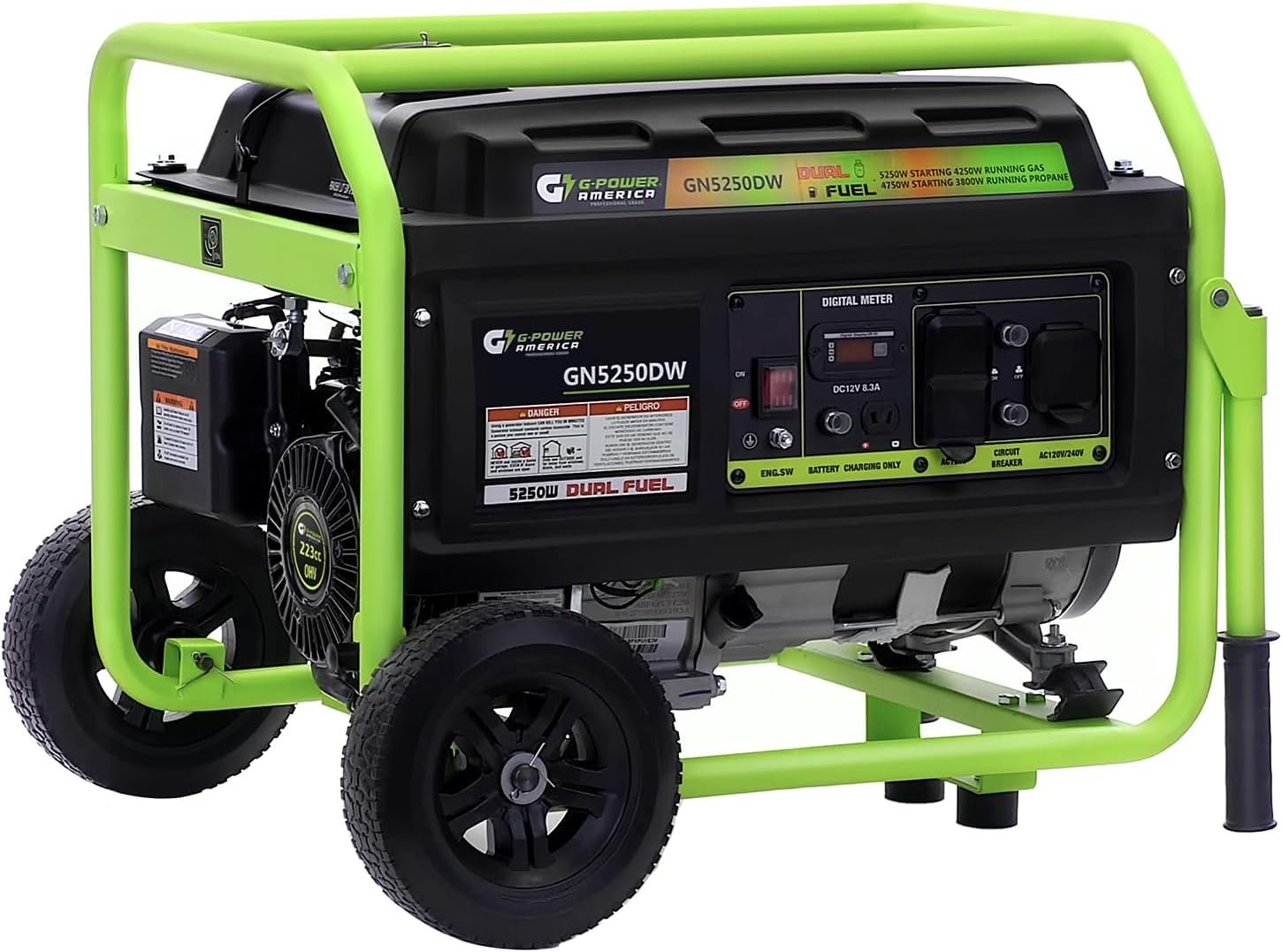 Dual Fuel Portable Generator 5250 Watt Review - Top Outdoor Generators ...