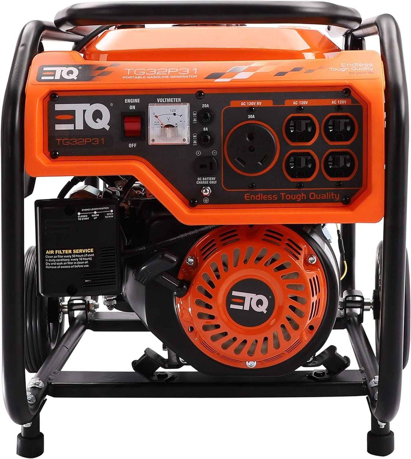 ETQ-13 Tough Quality 3600-Watt Gas Powered Generator Review - Top ...