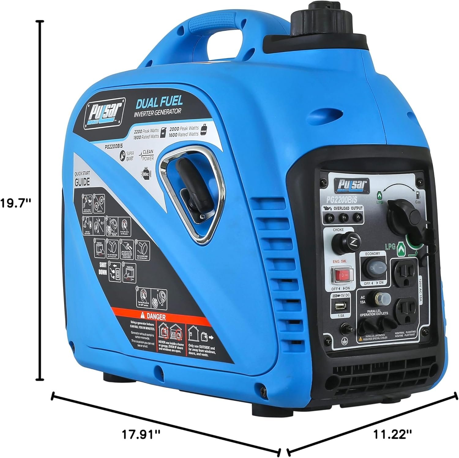 Pulsar 2,200W Portable Dual Fuel Generator Review – Top Outdoor ...