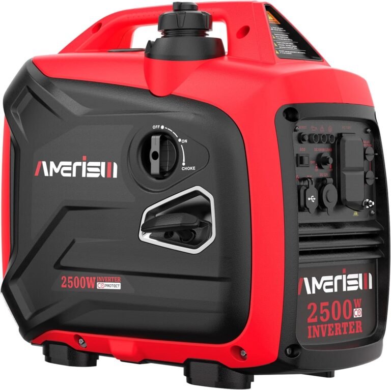 2500 Watt Portable Inverter Generator with CO Sensor Review – Top ...