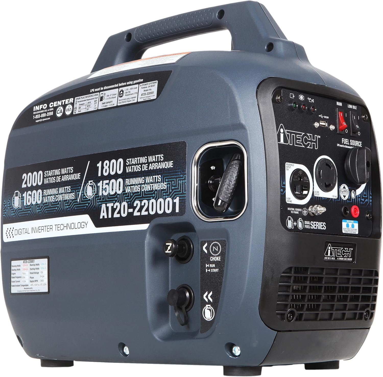 2000 Watt Portable Inverter Generator Review - Top Outdoor Generators ...