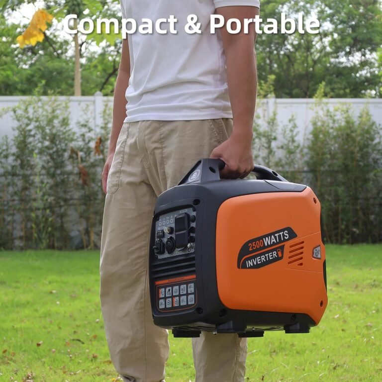 Portable Inverter Generator 2500W Gas Powered review – Top Outdoor ...